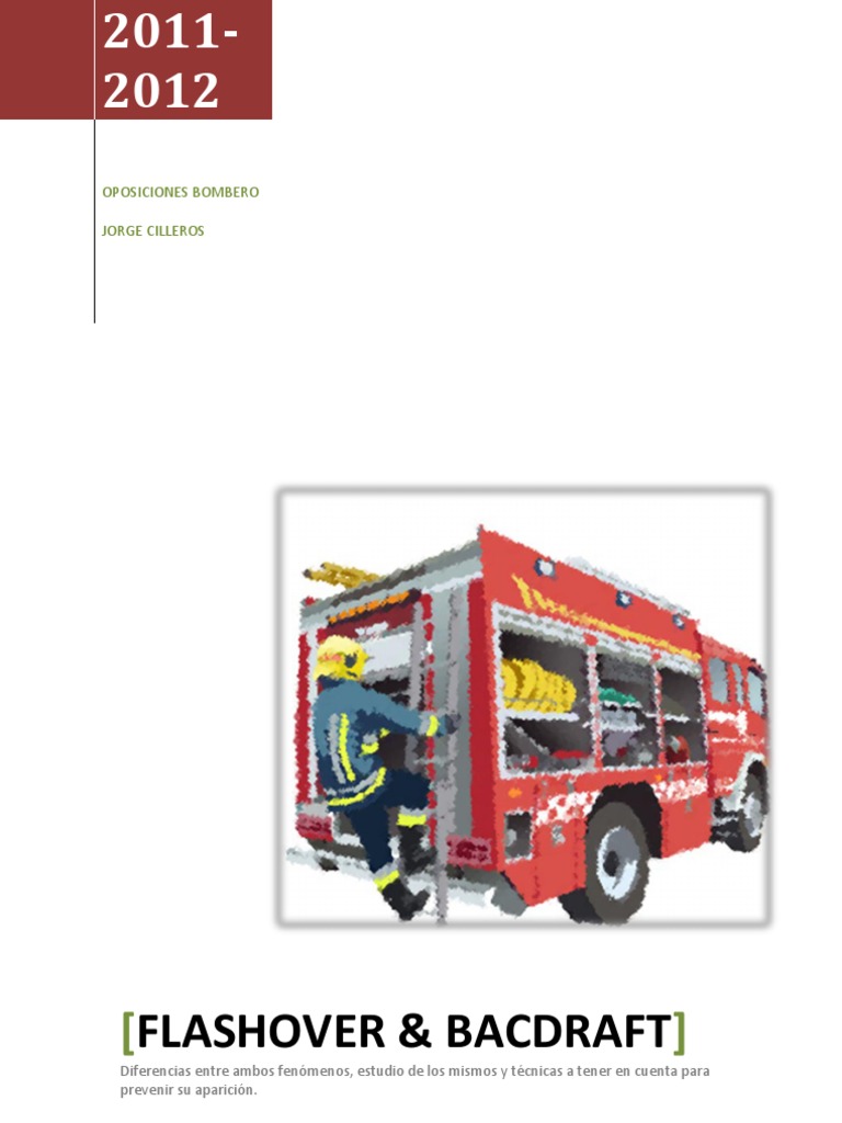 Flash Over. " Traducción de Un Artículo Francés en La Que Se Realiza ...