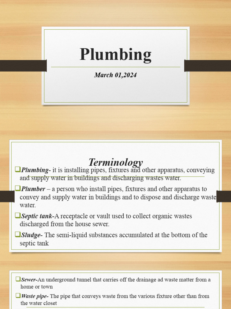 Plumbing | PDF | Plumbing | Electrical Wiring