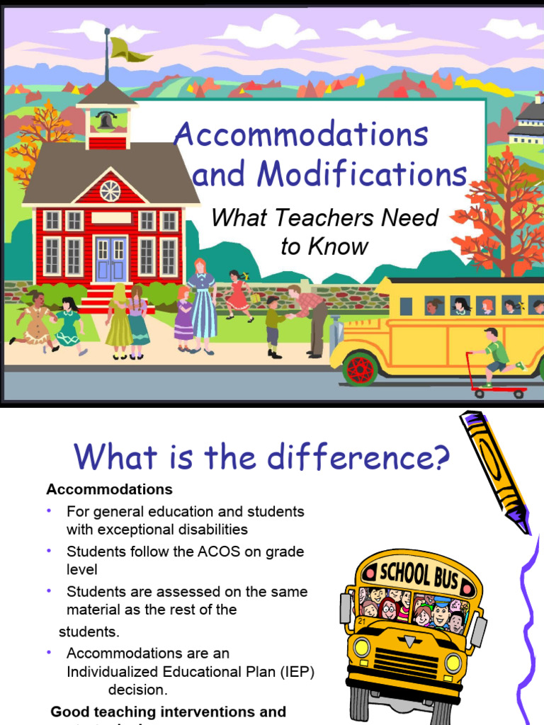 Accommodations and Modifications: What Teachers Need To Know | Download ...