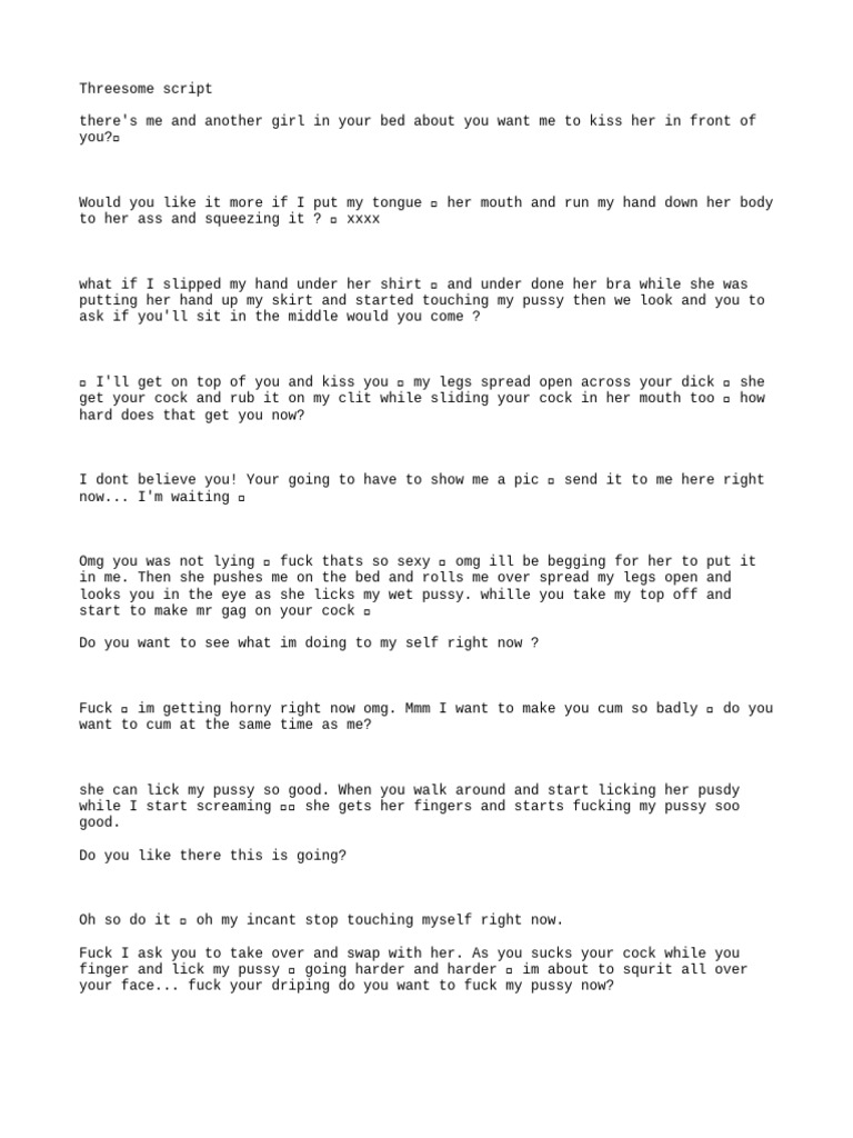 Threesome Script | PDF | Self-Improvement