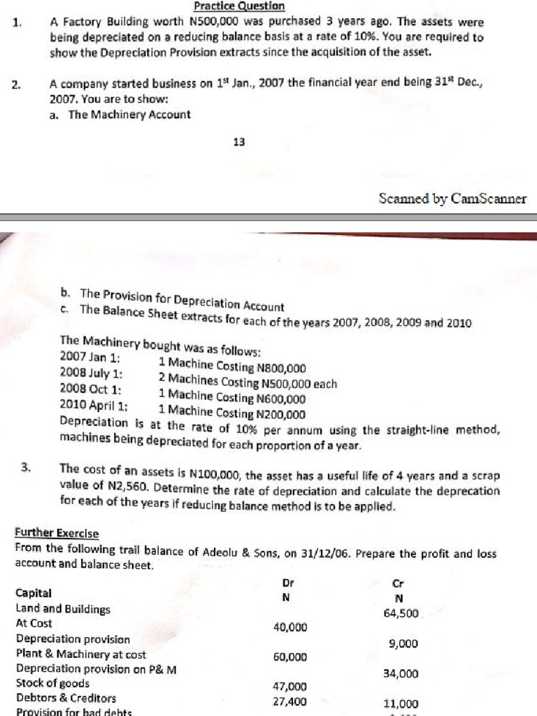 ACC 211 Practice Questions | PDF