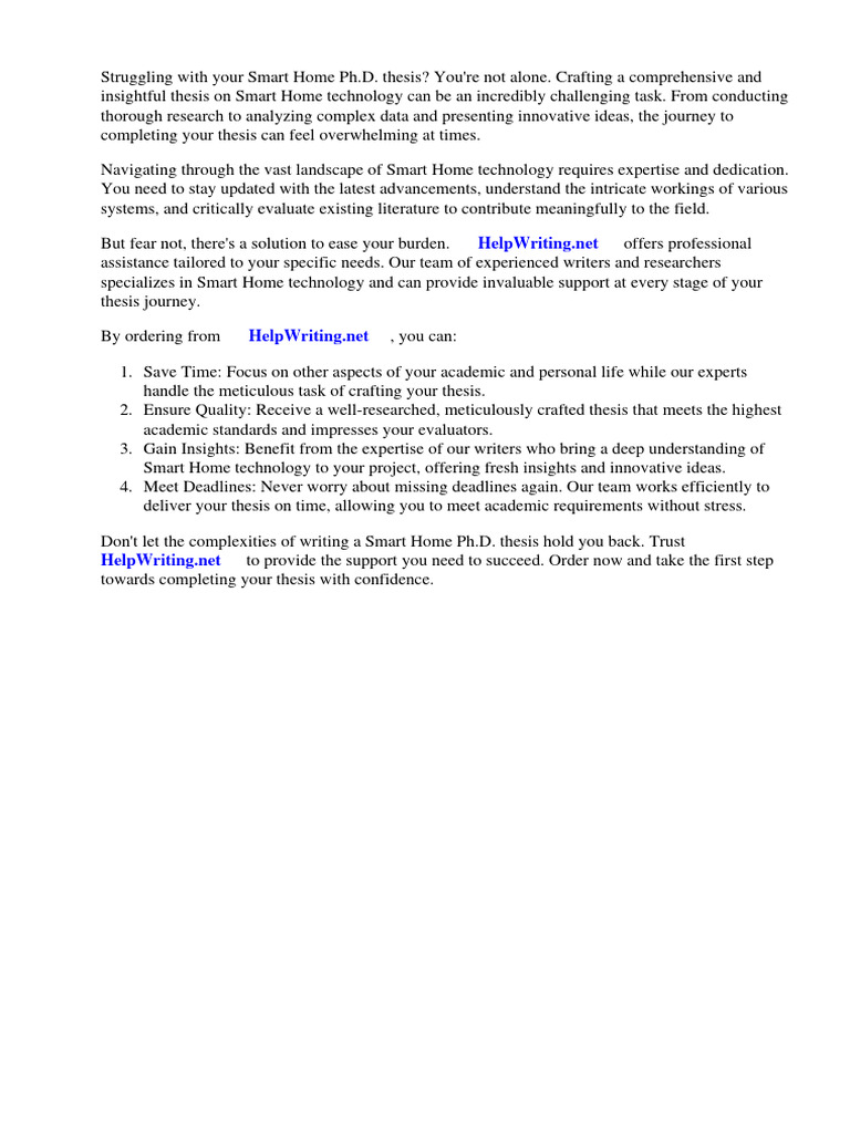 Smart Home PHD Thesis | PDF | Home Automation | Internet Of Things