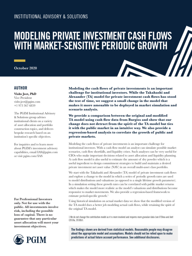 Enhancing TA Model for Cash Flow Analysis | PDF | Economies | Investing