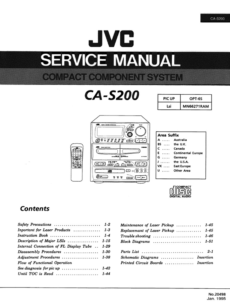 JVC CA-S200 mx-s200 SM | PDF