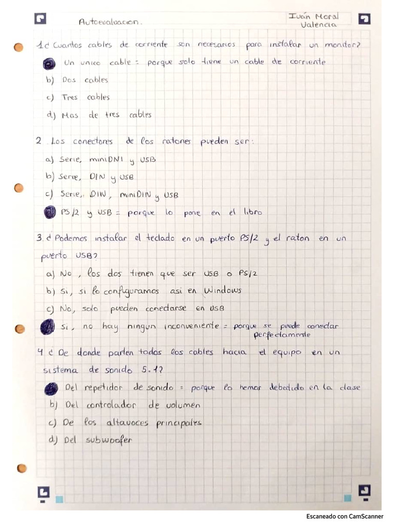 Autoevaluacion | PDF