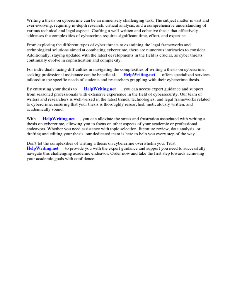 Cyber Crime Essay Thesis Pdf Cybercrime Computer Security