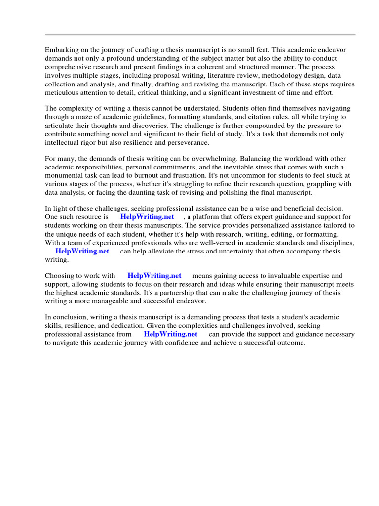 Thesis Manuscript Template | PDF | Leadership | Capitalism