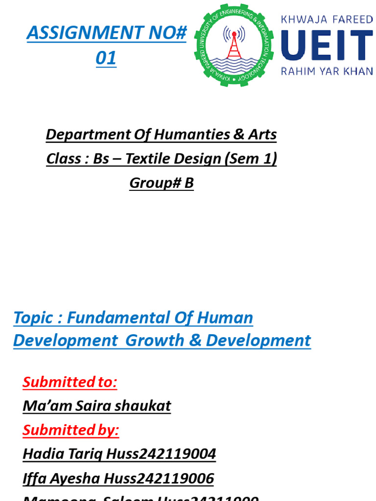 Assignment Psychology 1-2 | PDF | Developmental Psychology | Adolescence