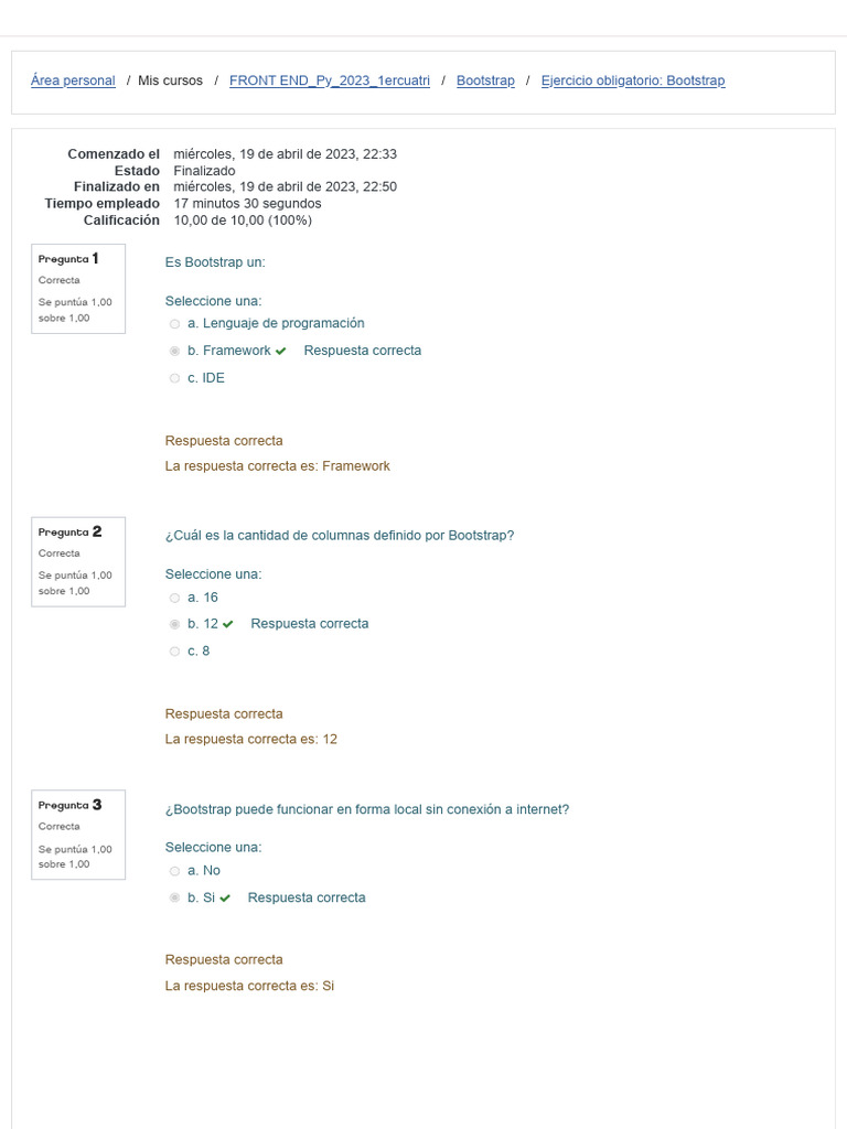 Evaluación Completa de Bootstrap 2023 | PDF | Software | Ingeniería de software