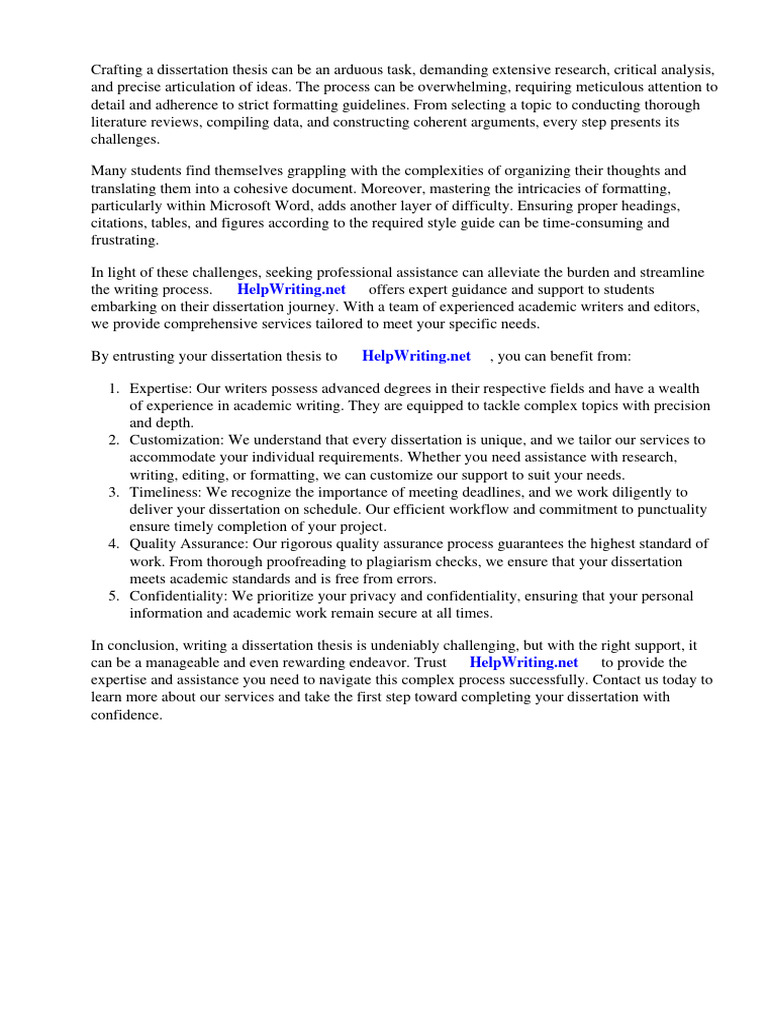 Dissertation Thesis Template Word | Download Free PDF | Thesis | Citation