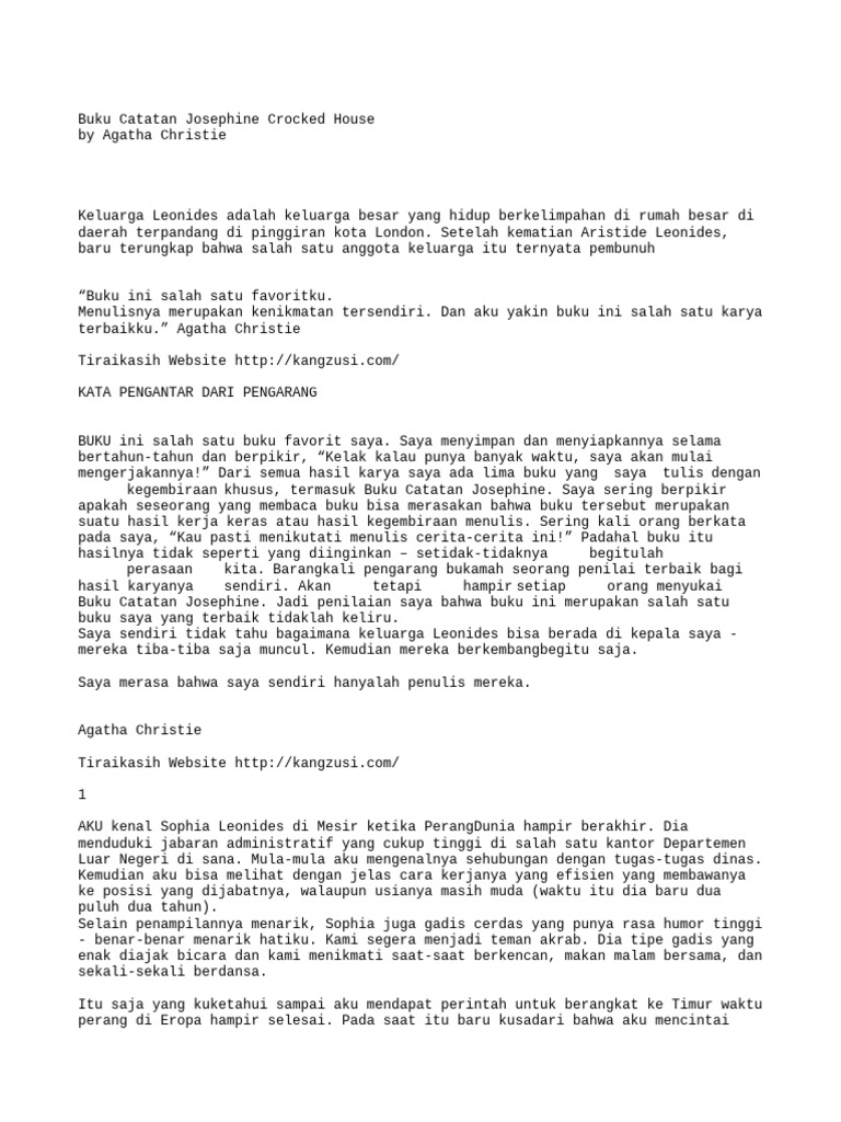 Buku Catatan Josephine | PDF