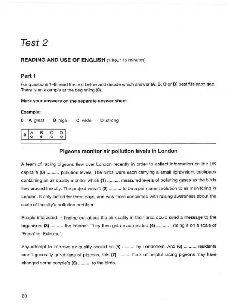 B2 First For Schools 4 With Answers-29 | PDF