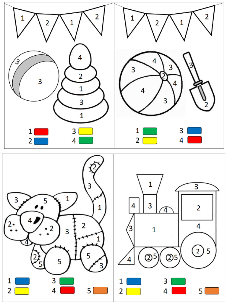 Spalvinimas Pagal Skaičius | PDF