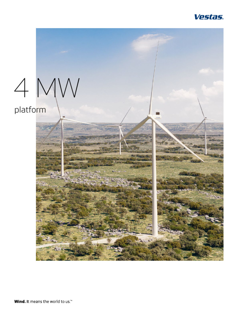 4MW Platform Brochure | PDF | Wind Turbine | Wind Power