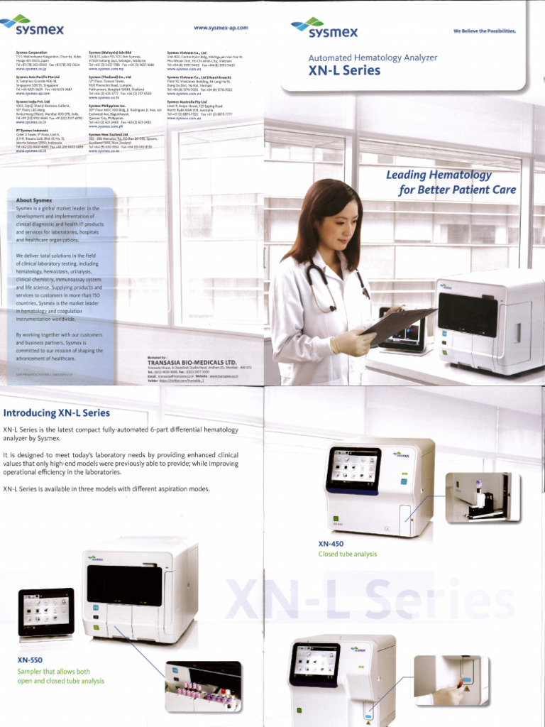 SYSMEX - XN-L Series - Leaflet | PDF