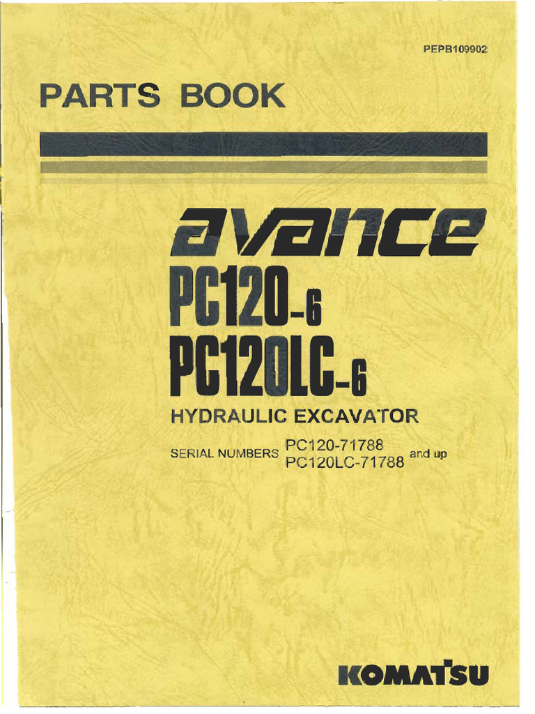 KOMAT'SU PC120 Manual de Partes | PDF