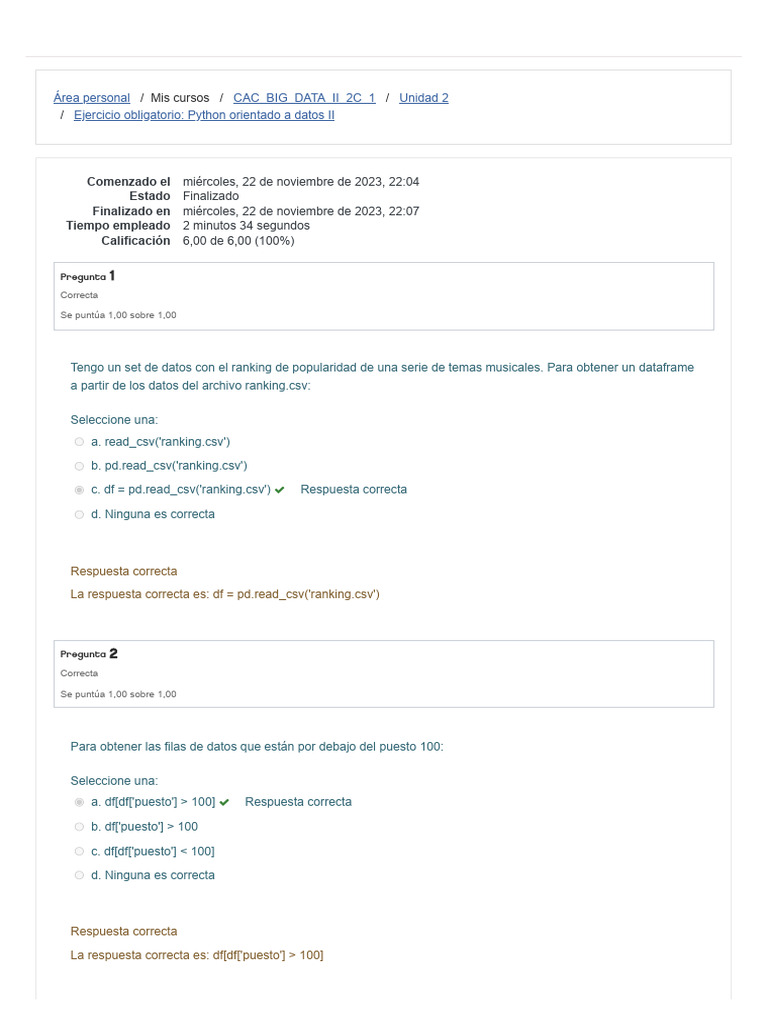 Ejercicio Obligatorio - Python Orientado A Datos II - Revisión Del ...