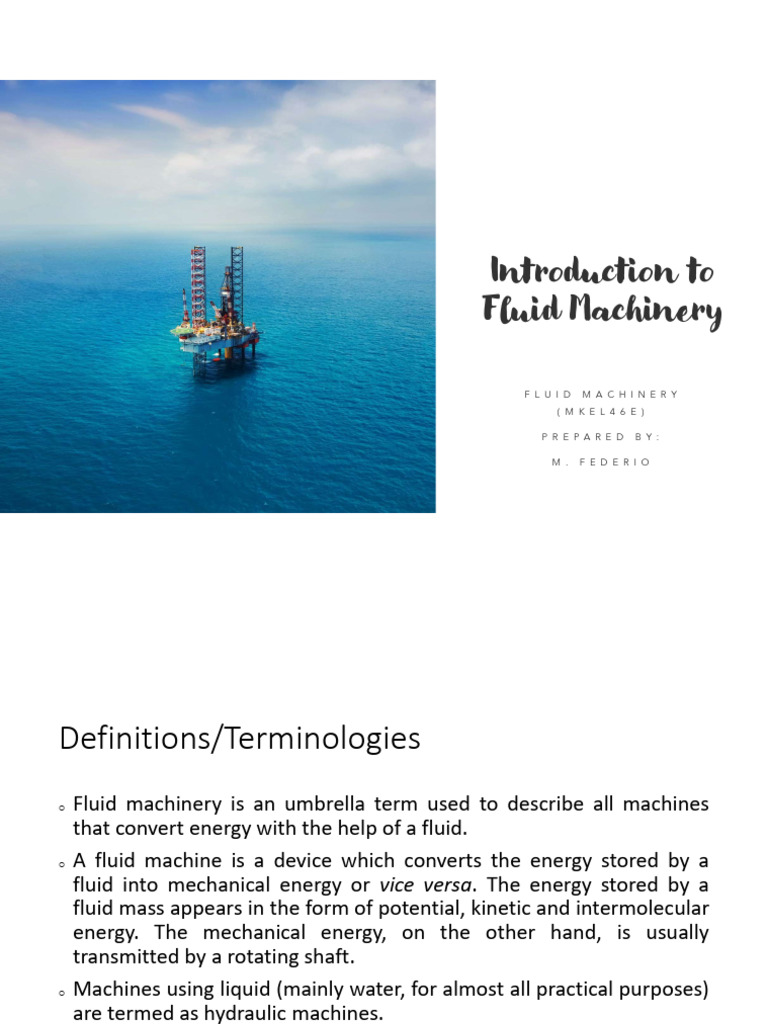 Introduction to Fluid Machinery | PDF | Pump | Turbomachinery