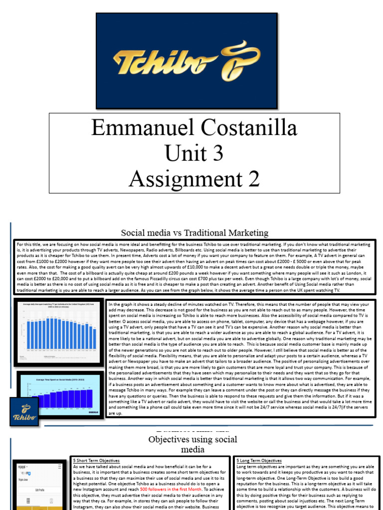 1 - Emmanuel Costanilla Tchibo Presentation (Autosaved) | PDF | Social Media | Popular Culture ...
