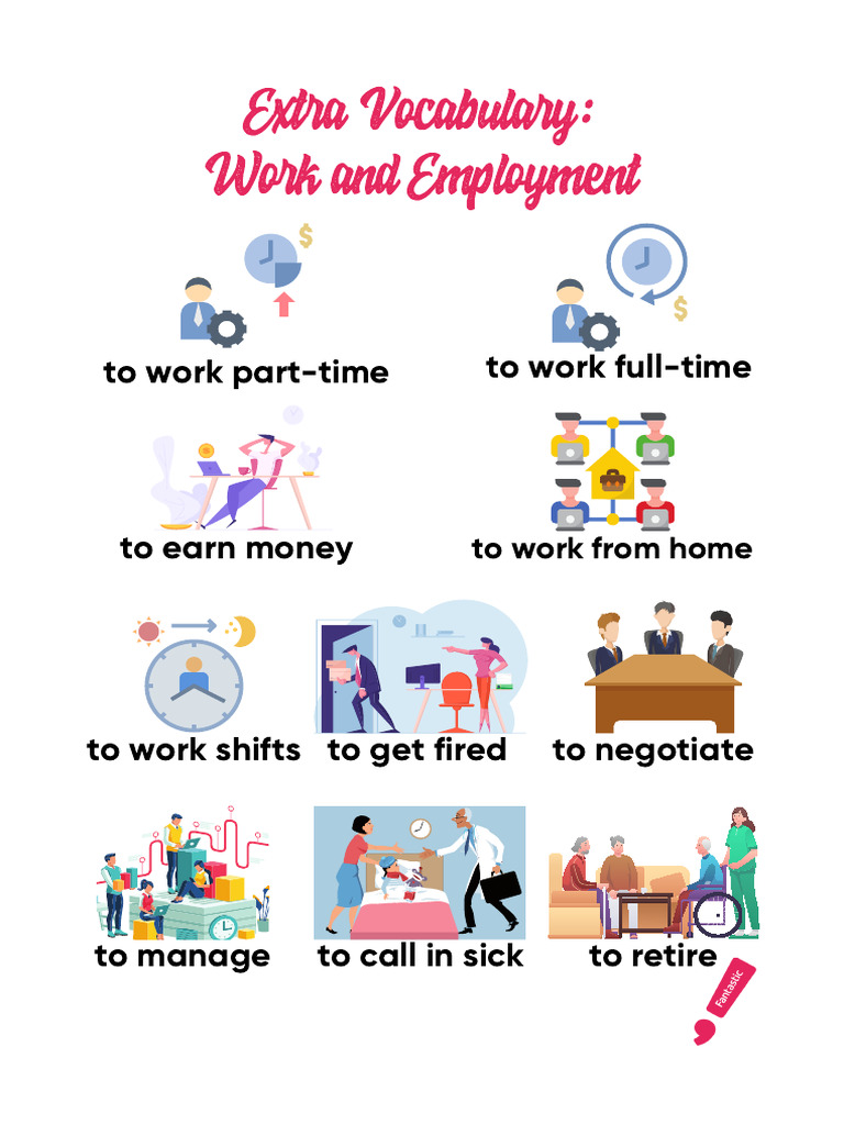Extra+Vocabulary +Work+and+Employment | PDF | Employment | Labor