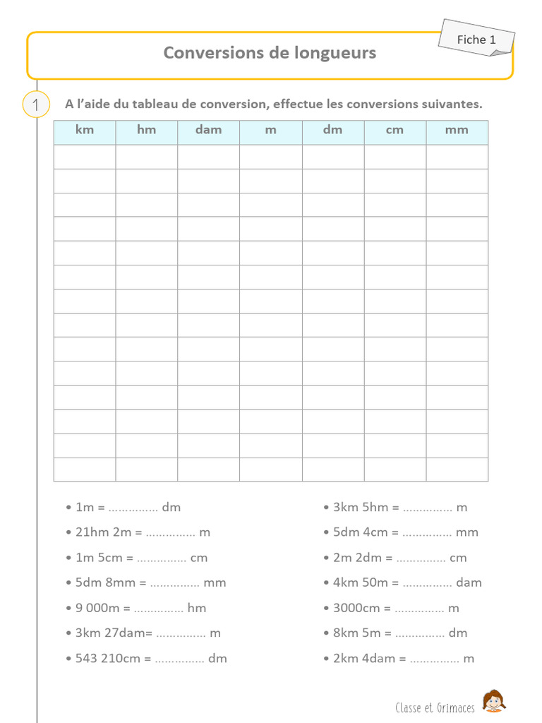 Conversions de Longueurs Application | PDF