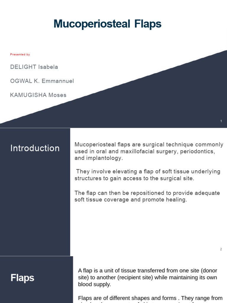 Mucoperiosteal Flaps in Oral Surgery | PDF | Surgery | Mouth