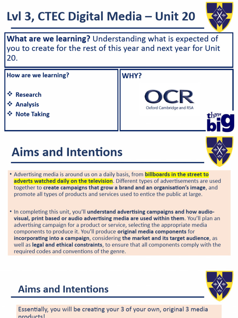 Unit 20 Lesson Slides FINAL 1 1 | PDF | Advertising | Mass Media