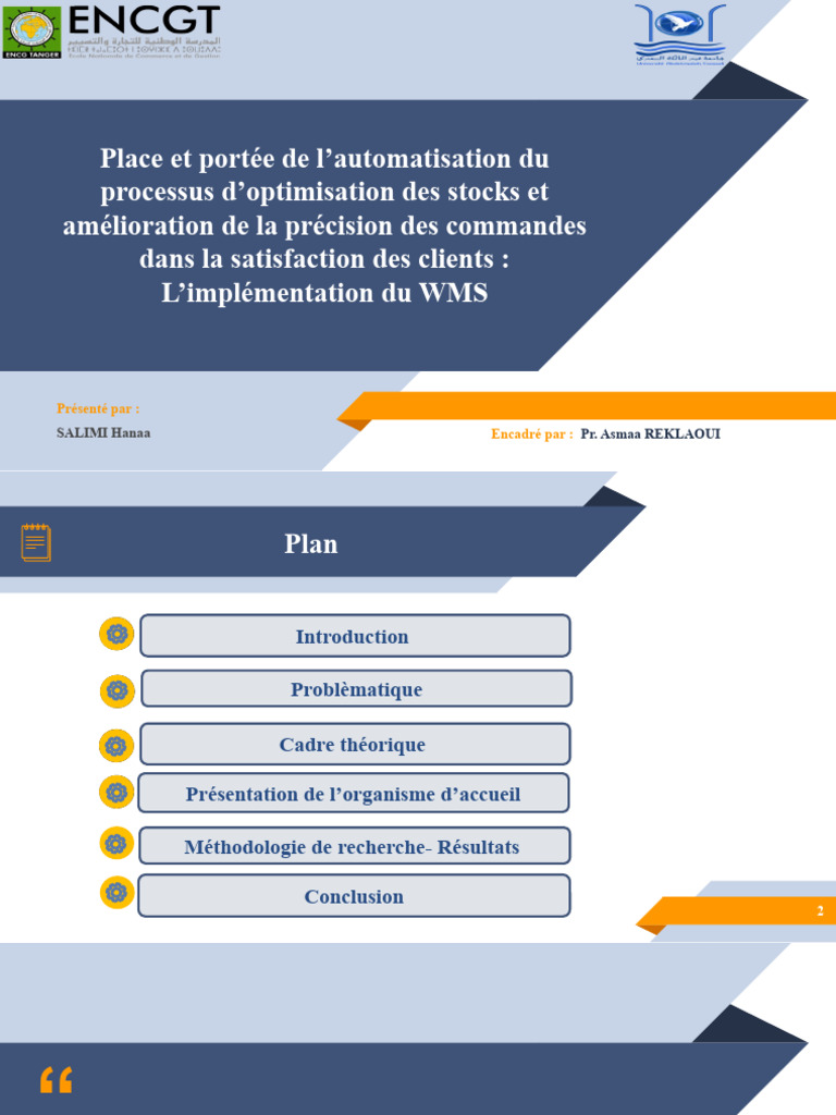 PFE Final 2023 | PDF | Logistique | Économie d'entreprise