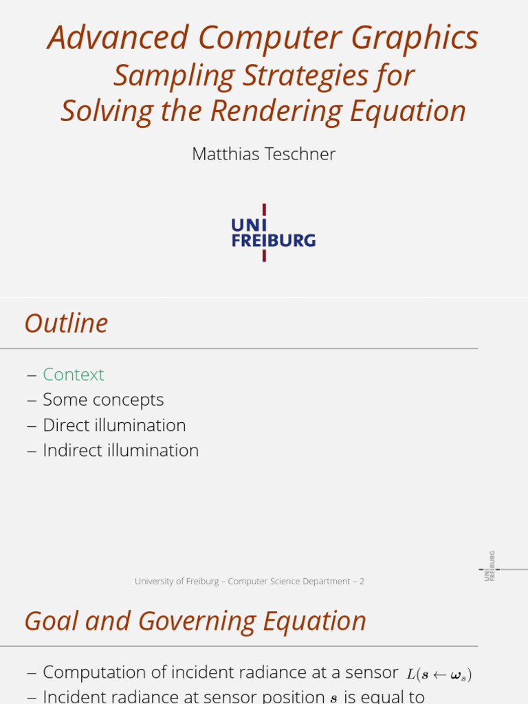 Graphics2 05 Samplingstrategies Download Free Pdf Sampling Statistics Monte Carlo Method