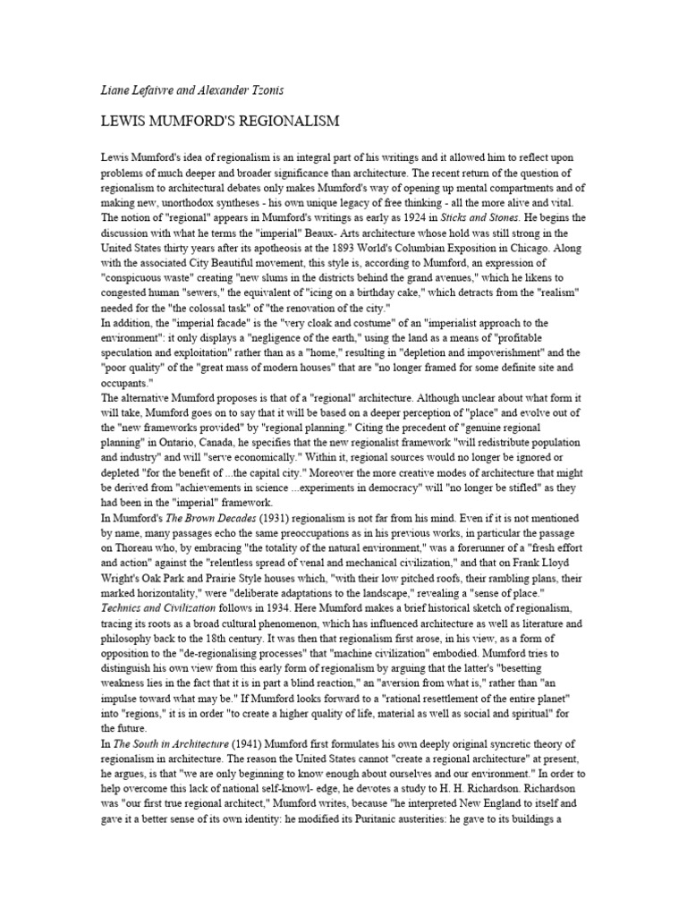 Tzonis Lefaive Mumford Design Book Review 19 Winter 1991 | PDF | Martin ...