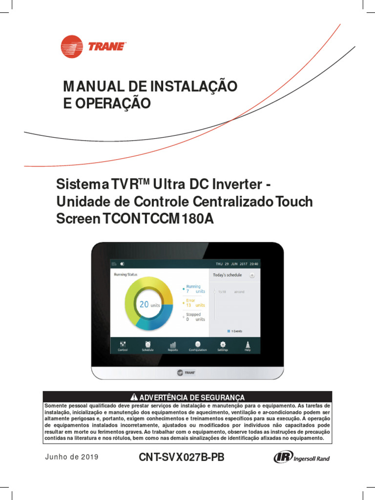 Instalação e Operação do Controle TVR | PDF | Rede elétrica ...