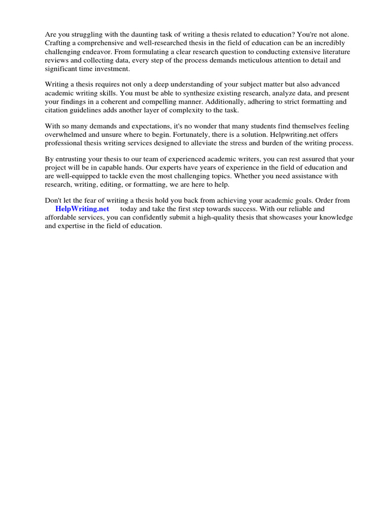 Thesis Educational Technology | National Education