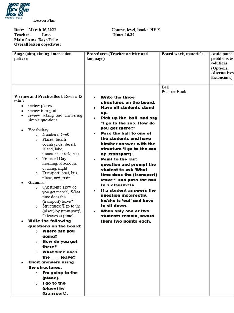 Standard Lesson Plan | PDF | Linguistics | Human Communication