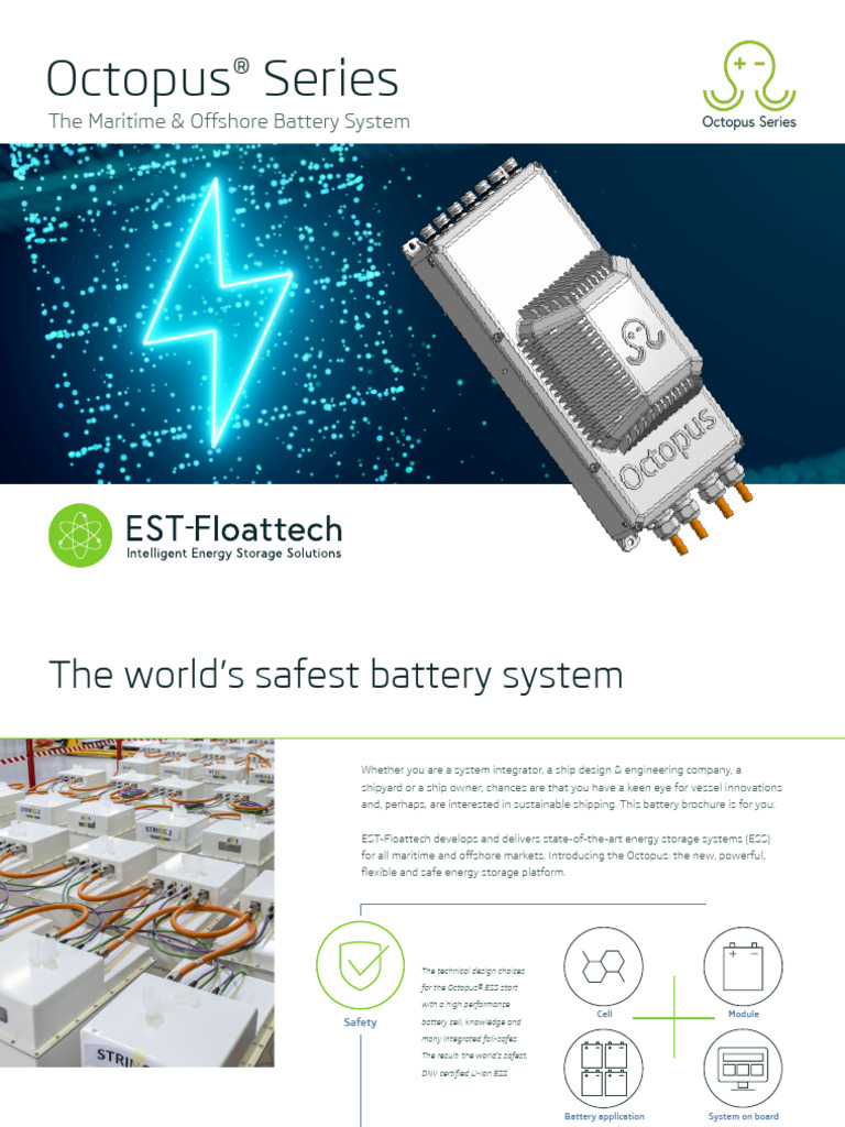 Brochure Octopus Series | PDF | Lithium Ion Battery | Electricity
