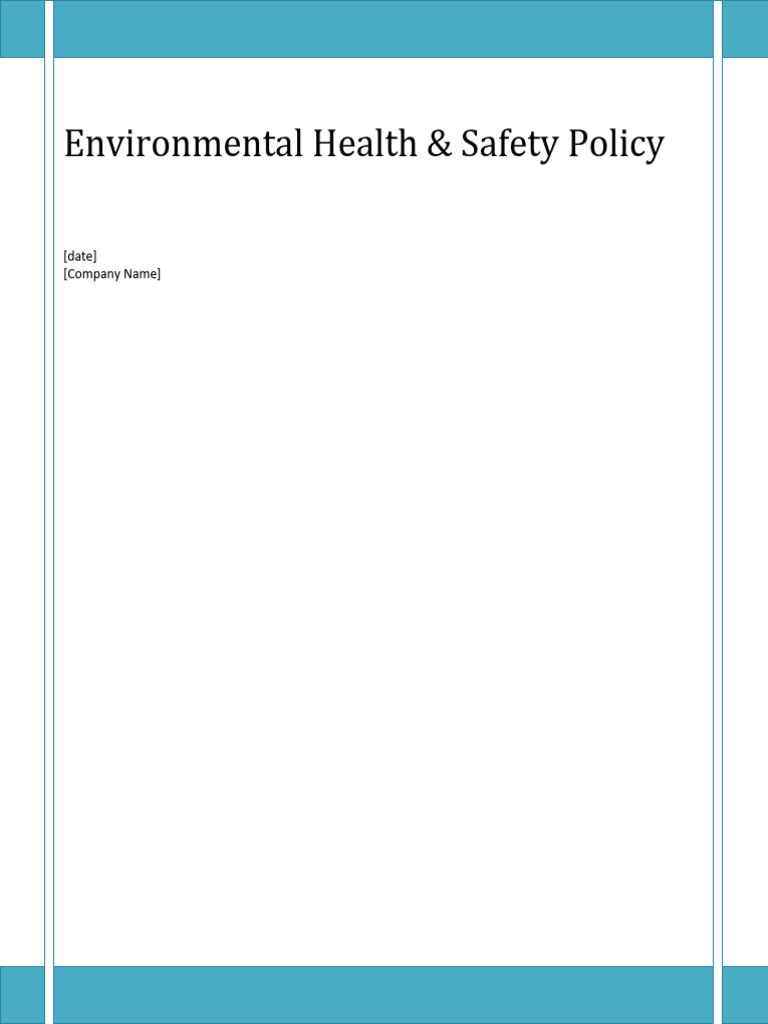 SST_EHS_Policy | PDF | Occupational Safety And Health | Safety