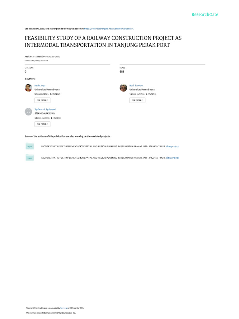 Economic Evaluation Of Transport Project Pdf