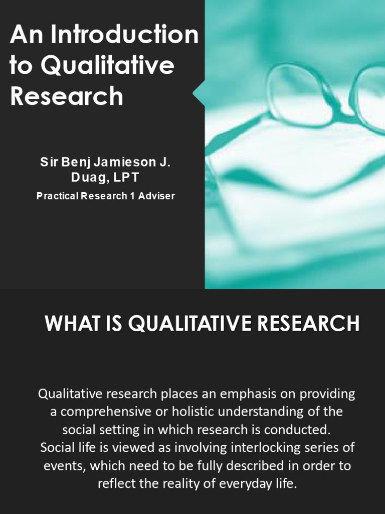 Understanding Qualitative Research Methods | PDF