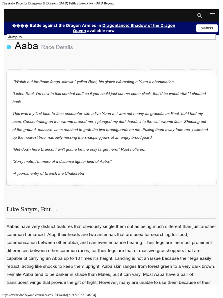 Aaba | PDF | Dungeons & Dragons
