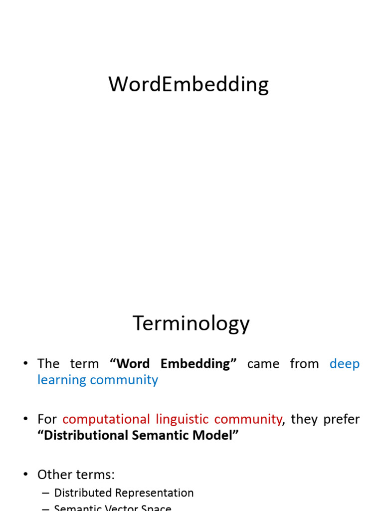 2 WordEmbedding | PDF