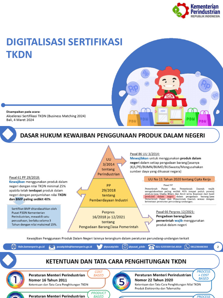 Akselerasi Sertifikasi TKDN 2024 | PDF