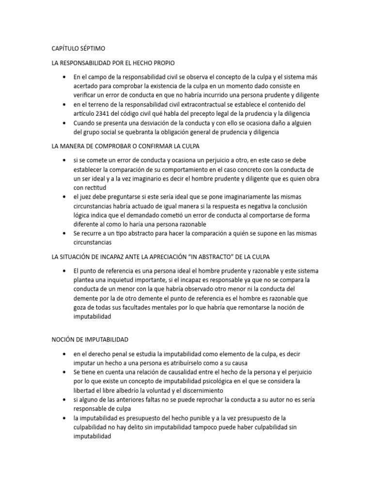 Capítulo Séptimo | PDF | Derecho penal