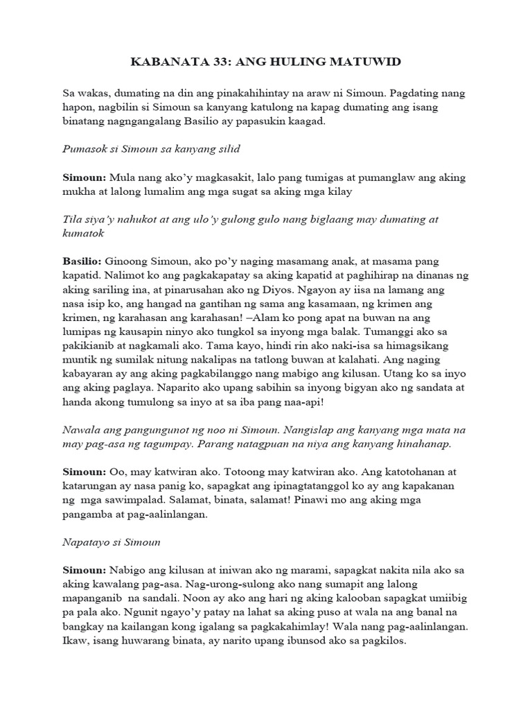 Kabanata 33-35 | PDF