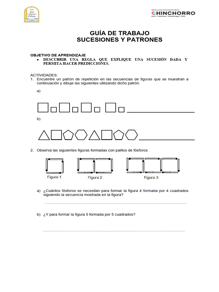Patrones y Sucesiones | PDF