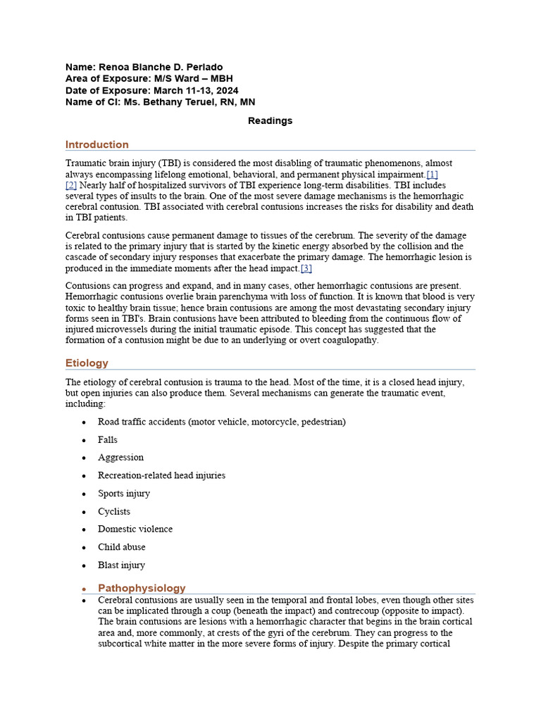 MS Ward Readings | PDF