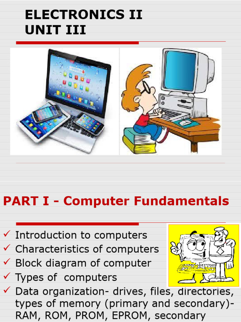 Introduction to Computers | PDF | Random Access Memory | Read Only Memory