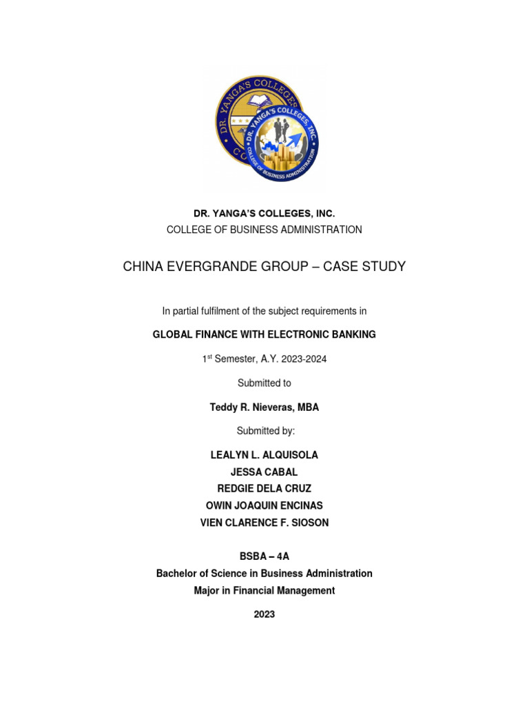 Bsba-Fm 4a Group 2 Case Study | PDF | Debt | Crisis Management