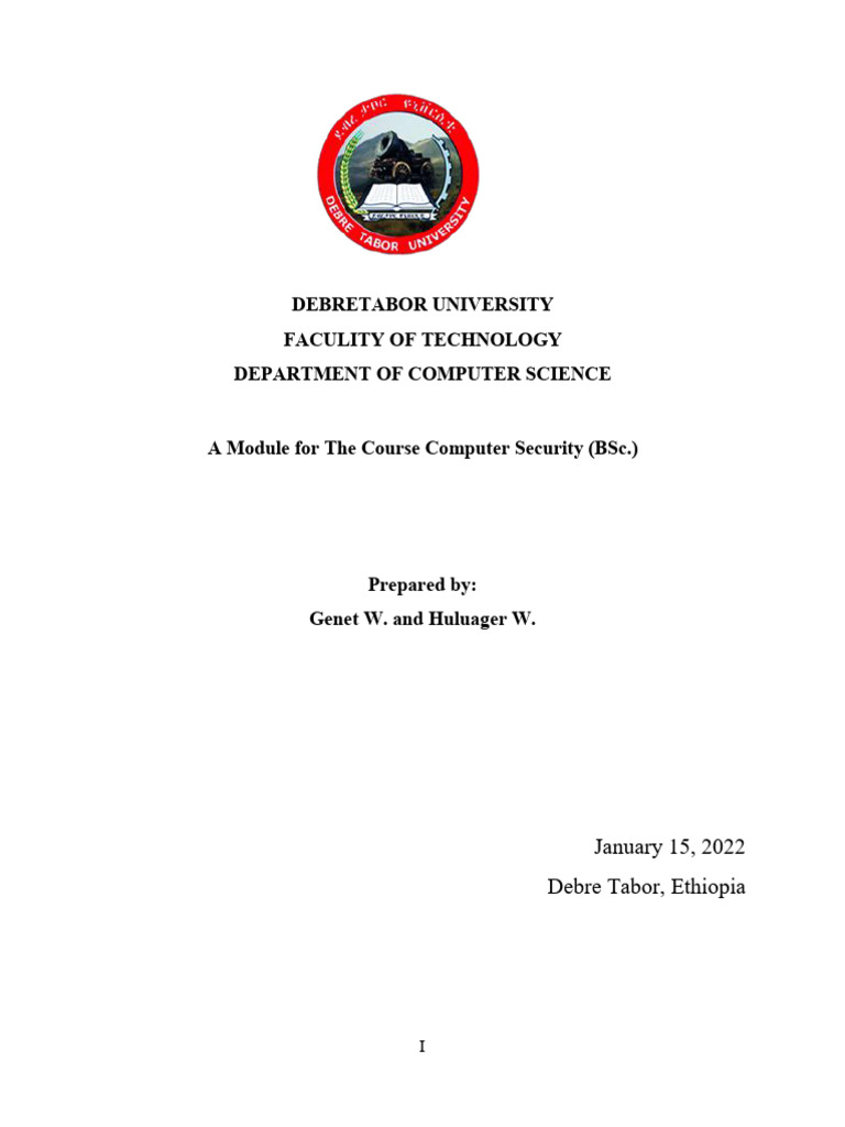 Computer Security Pdf Information Security Security