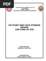 Ice Plant and Cold Storage Design | PDF | Refrigeration | Ice