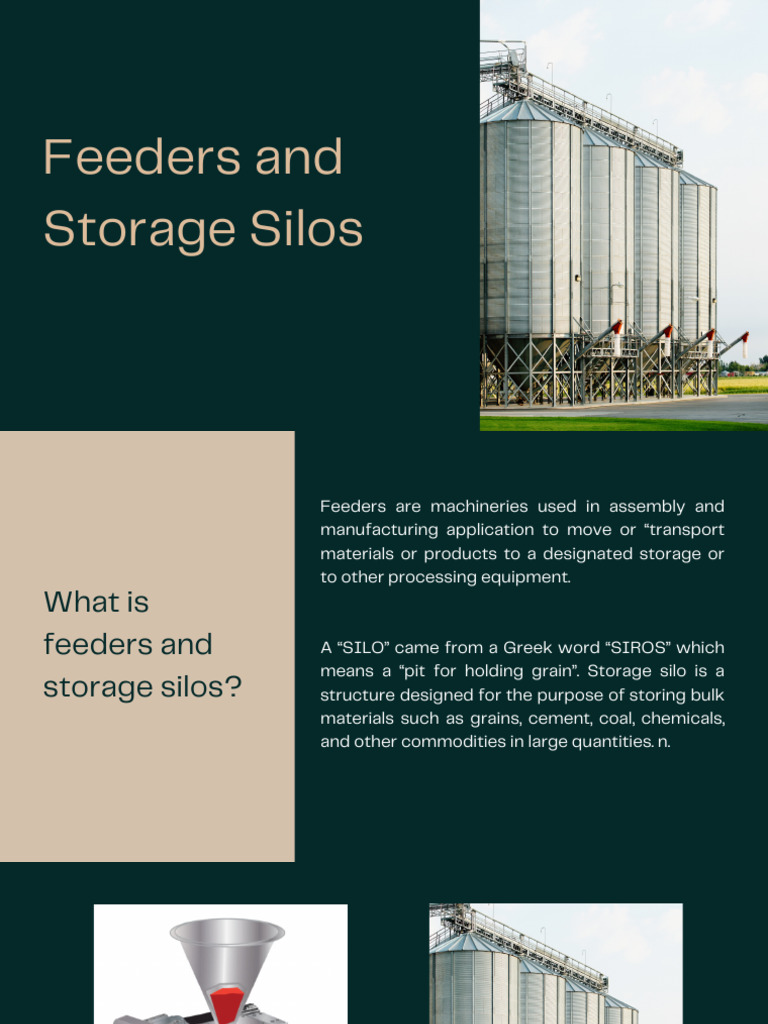 Feeders and Storage Silos 1 | PDF | Mechanical Engineering | Manufactured Goods