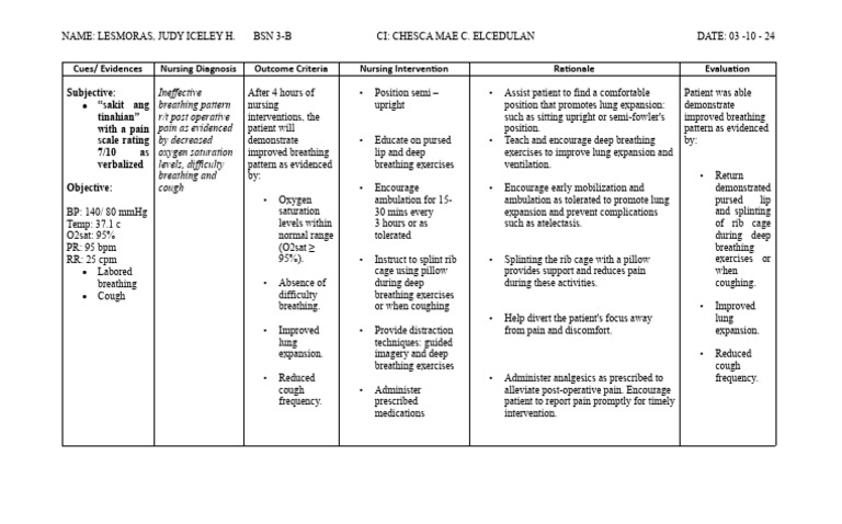 NCP SURGICAL WARD #1 | PDF | Breathing | Surgery
